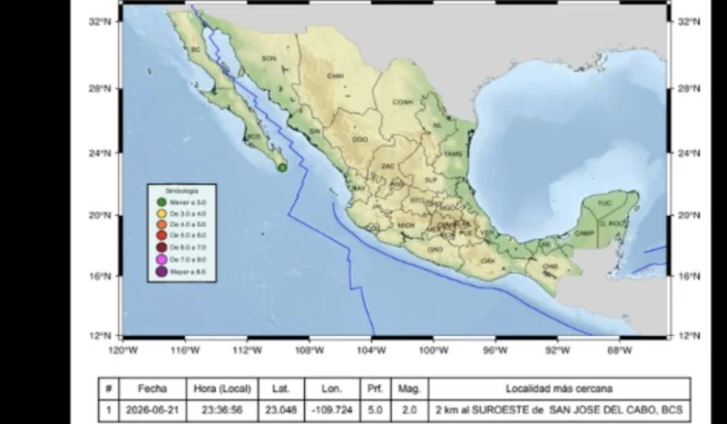 Temblor hoy 22 de junio del 2026: Estos son los sismos registrados este día